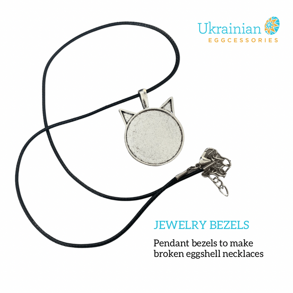 Cat Pendant Bezel - Ukrainian EggCessories